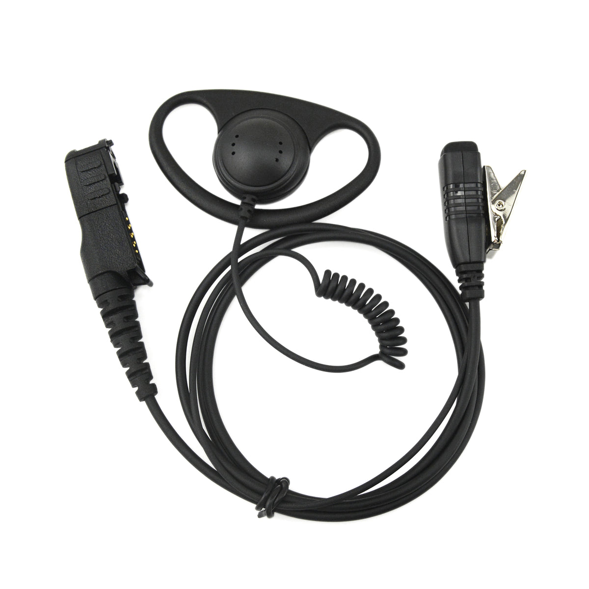 ProMax 4007 Series 1.5-Wire D-Shell Earpiece with PTT Mic for Motorola ...