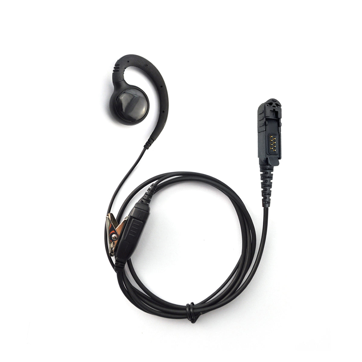 Two-Way Radio Swivel Earpiece Inline PTT for Motorola XPR3000 XPR3300e ...