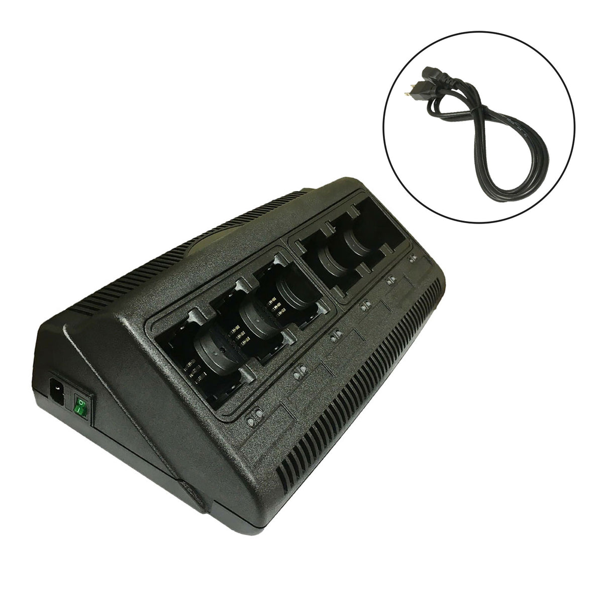 6-Unit Universal Gang Charger | KNB-24L & KNB-35 | For Kenwood TK-2140 ...